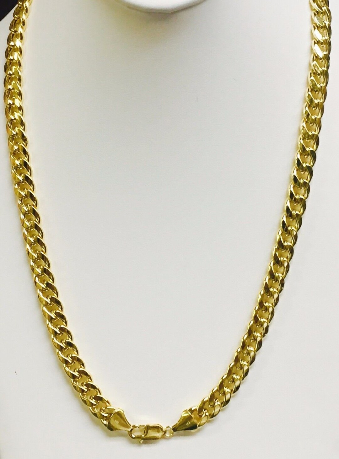10k Yellow Gold Miami Cuban Curb Link 20 9.3 Mm 44 Grams Chain/necklace ...