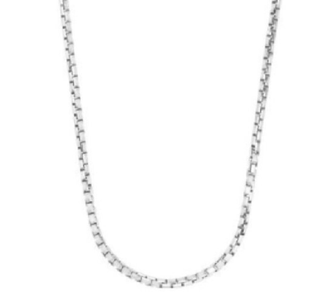 Sterling Silver Octagonal BOX Link Pendant Chain/bracelet 8.5 4.8 Mm 23 ...