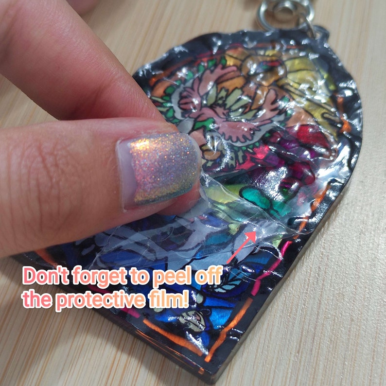 Pokemon Lugia and Ho-oh Tower Duo Stained Glass Wavy Acrylic Keychain ...