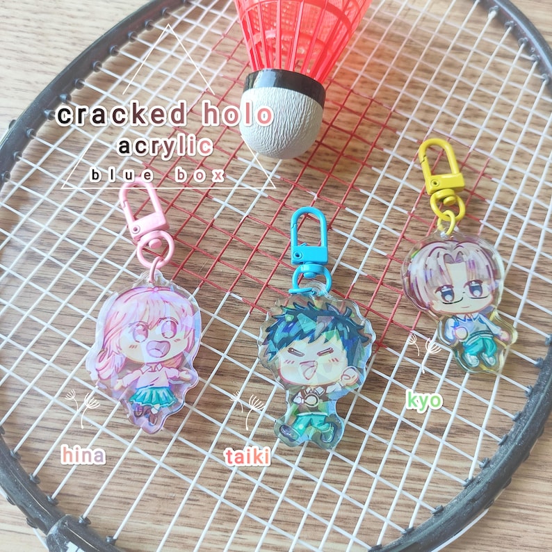 Blue Box Manga Keychains: Assorted Acrylic Anime Charms - Etsy