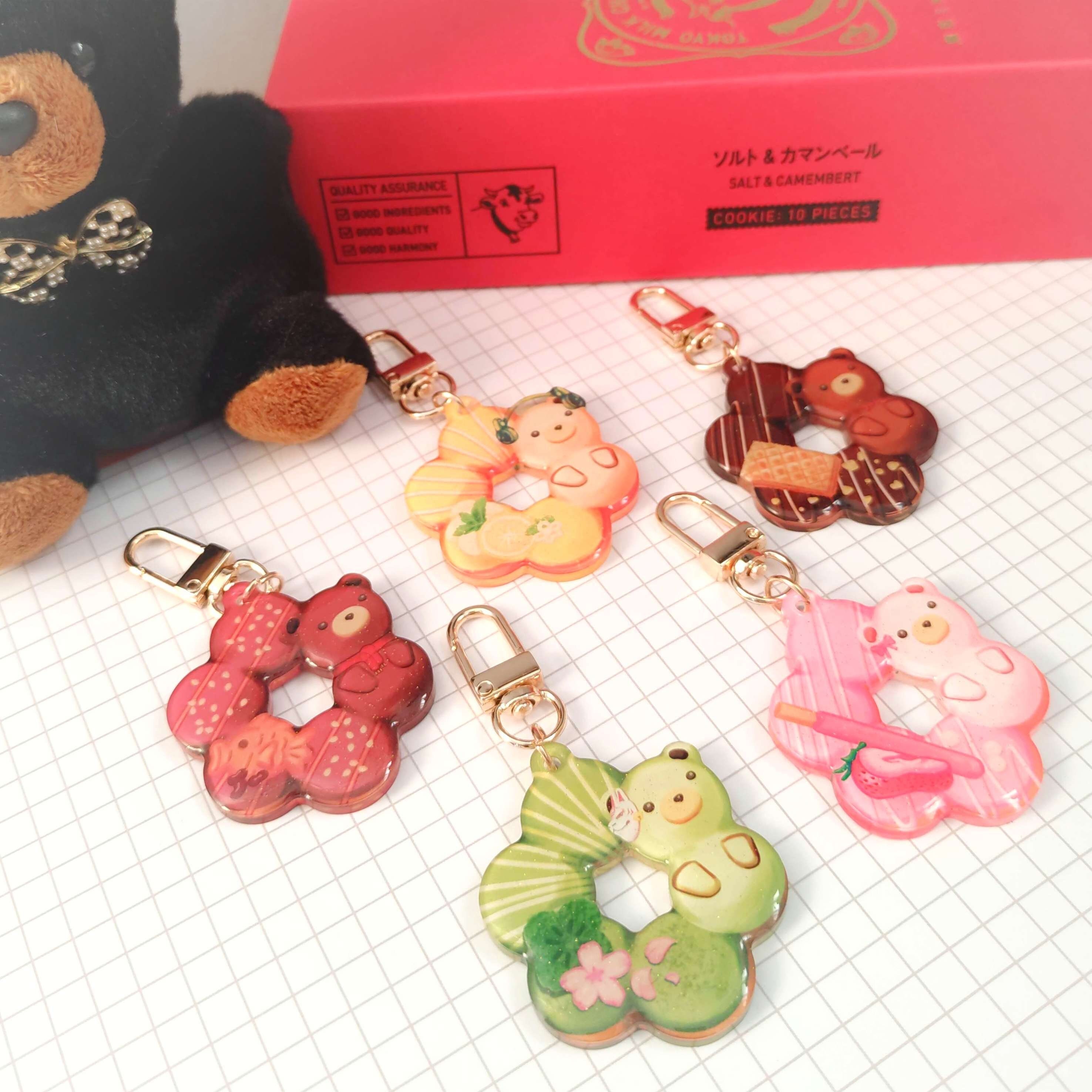 Original Mochi Donut Bears Acrylic Keychain - Etsy