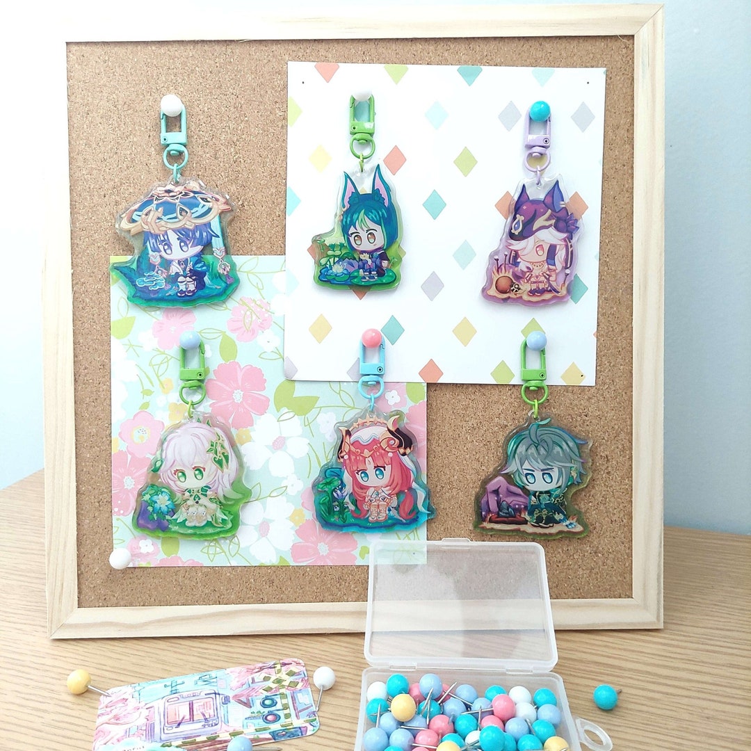 Keychains Genshin Impact Sumeru|| Wanderer Tighnari Cyno Nahida Nilou ...