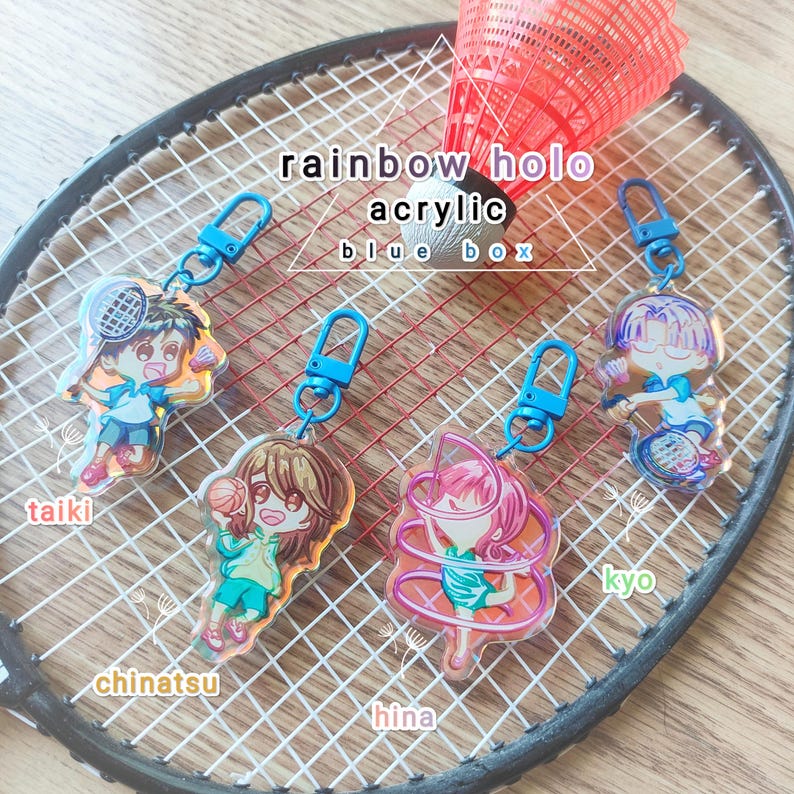 Blue Box Manga Keychains: Assorted Acrylic Anime Charms - Etsy