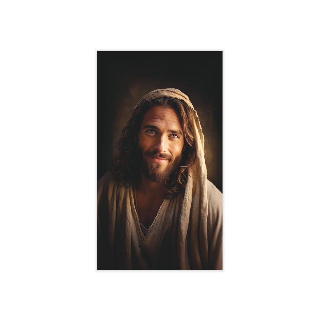 Smiling Jesus Small Card | One-sided Print | Jesus Christ | Jesus Art ...