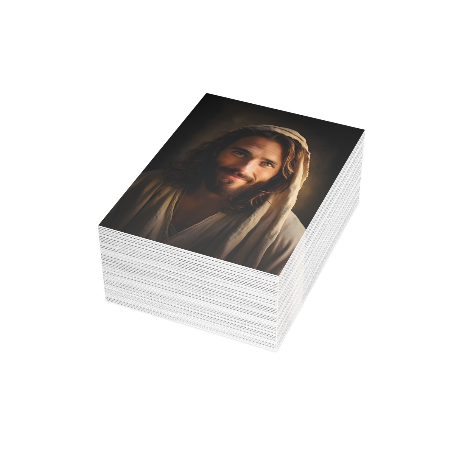 Smiling Jesus Postcard Bundles envelopes Included Jesus Postcards Jesus ...