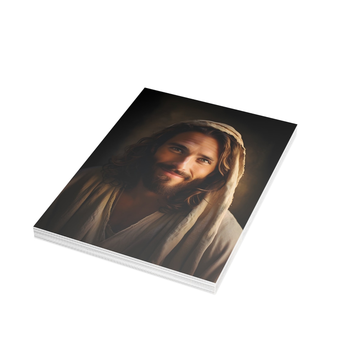 Smiling Jesus Postcard Bundles envelopes Included Jesus Postcards Jesus ...