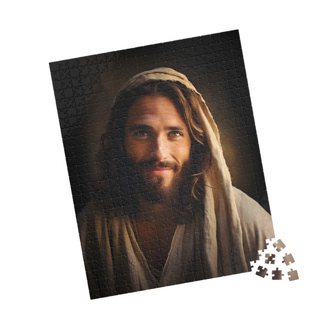 Smiling Jesus Puzzle (110, 252, 500, 1014-piece) | Jesus Puzzle | Jesus ...