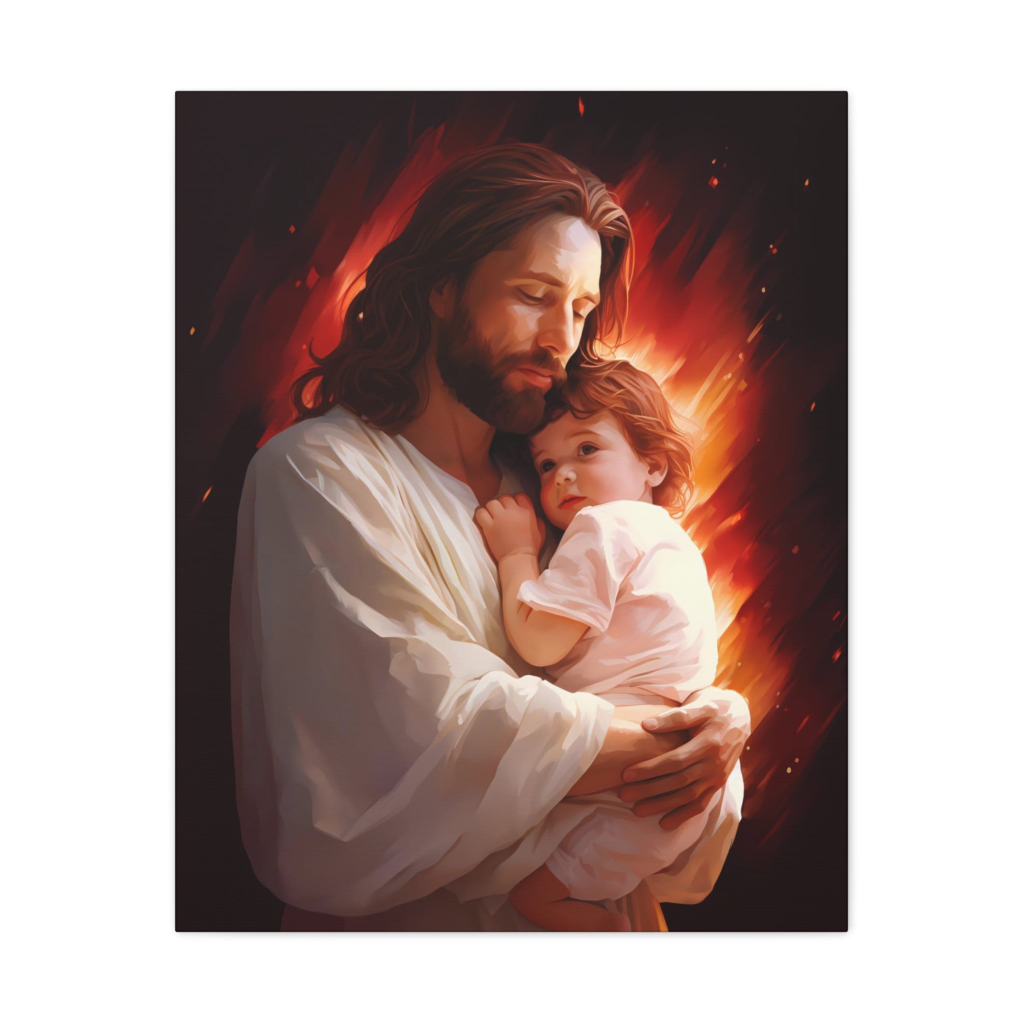 Jesus Holding a Baby Canvas Wrap Jesus Art Jesus Canvas Jesus Christ ...