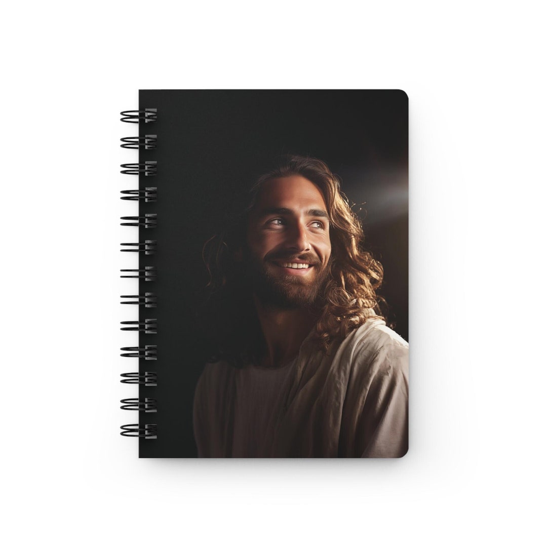 Portrait of Christ, Spiral Bound Journal, Christian Prayer Notebook ...