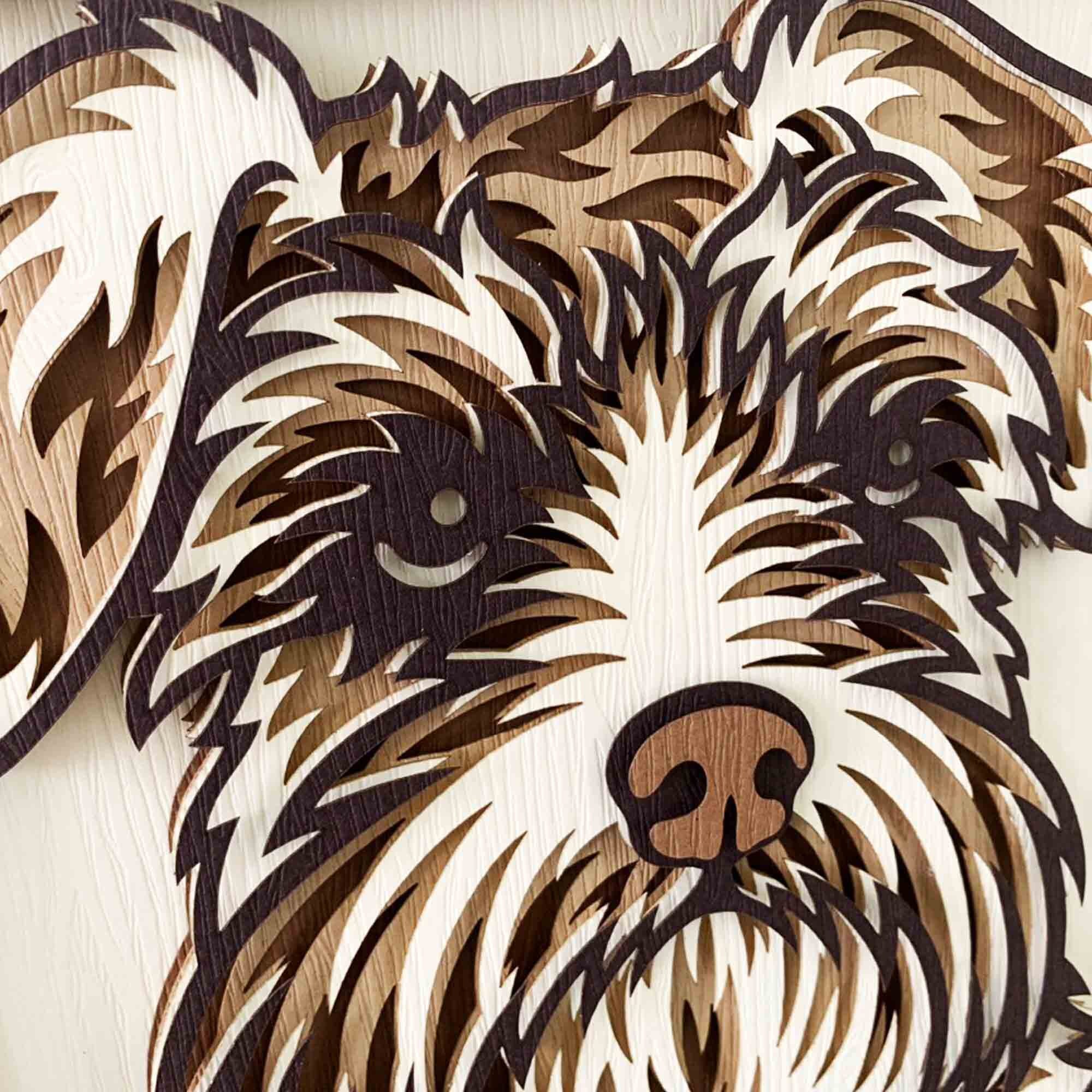 Schnauzer 3D Layered SVG: Laser Cut Dog Wall Art (digital Download) - Etsy