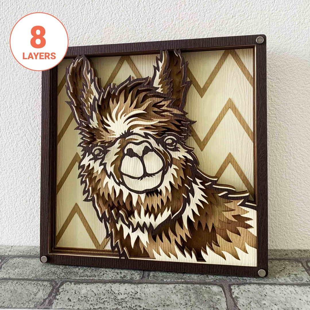 Llama 3D Laser Cut SVG/ Funny Llama SVG for Wood/ Alpaca - Etsy Ireland