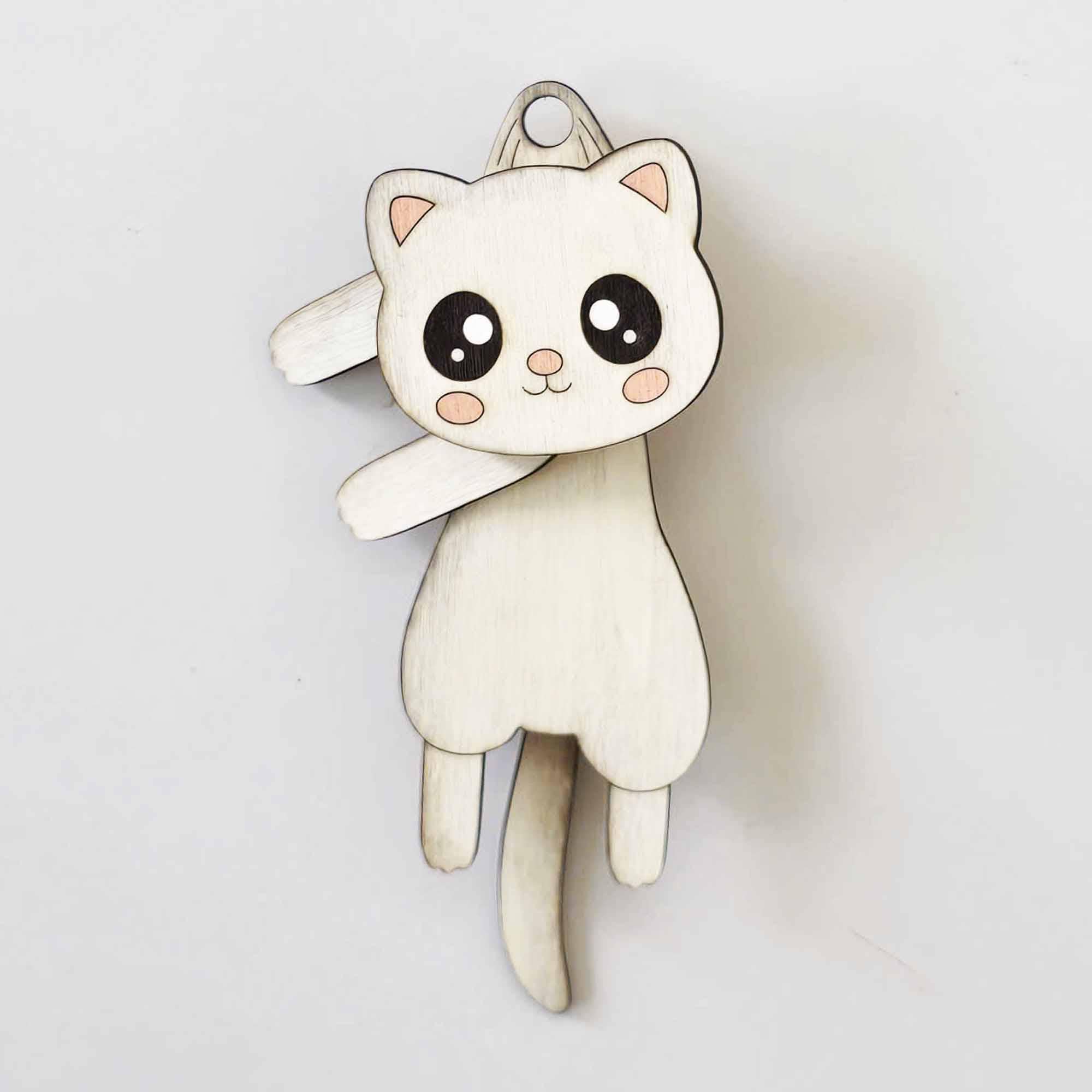 3D Wiggly Cat Laser Cut File, Desk Toy (SVG/PDF/DXF) - Etsy