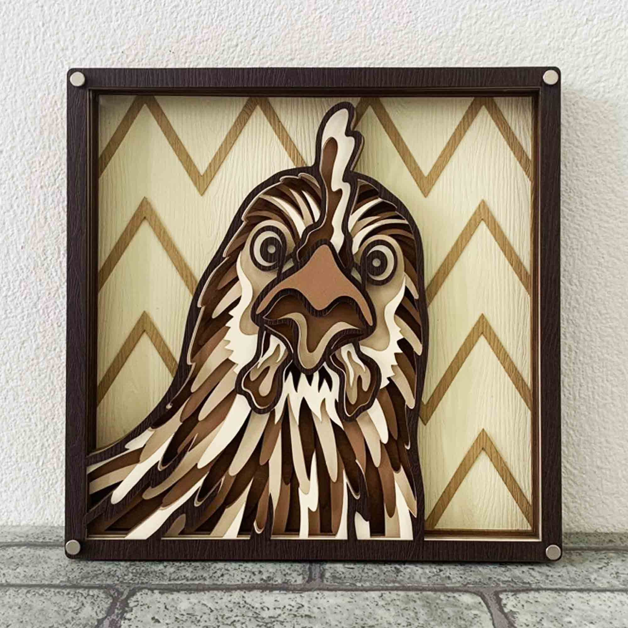 Hen 3D Laser Cut SVG/ Funny Chicken SVG for Wood/ Chicken - Etsy UK