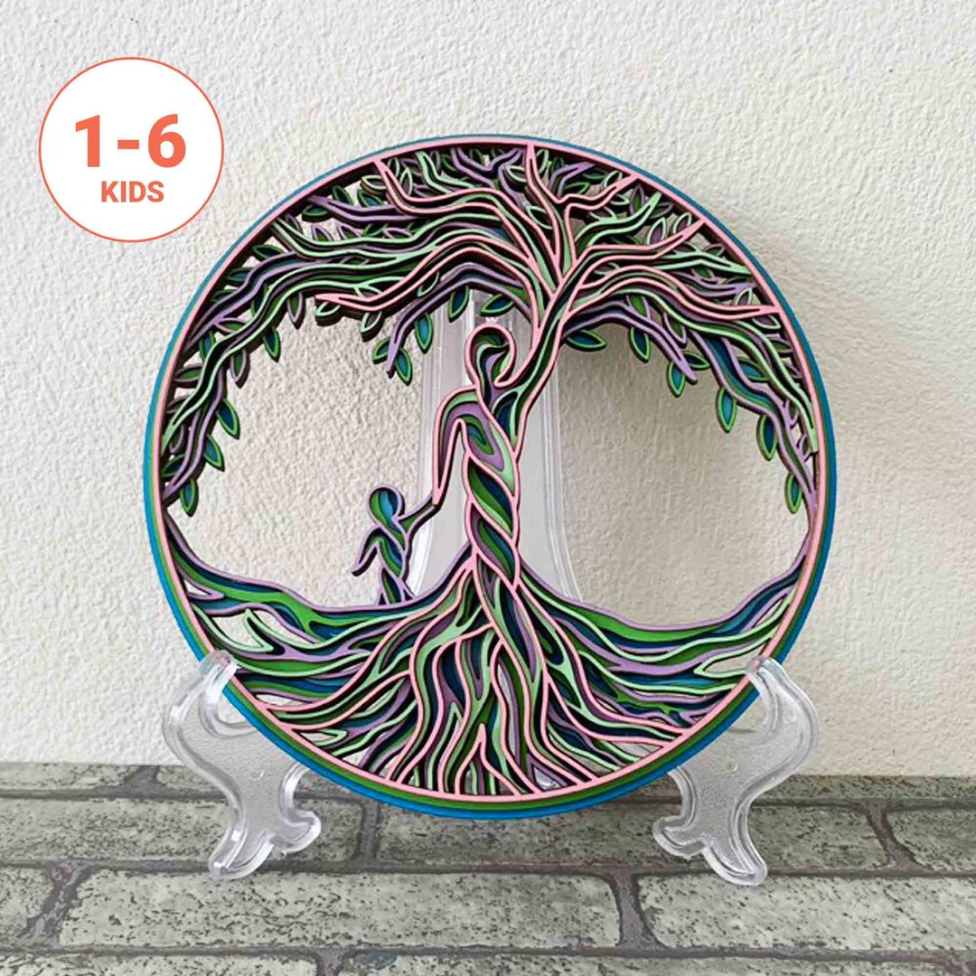Father Tree of Life 3D SVG Bundle/ Father's Day Laser Cut File/ Layer ...
