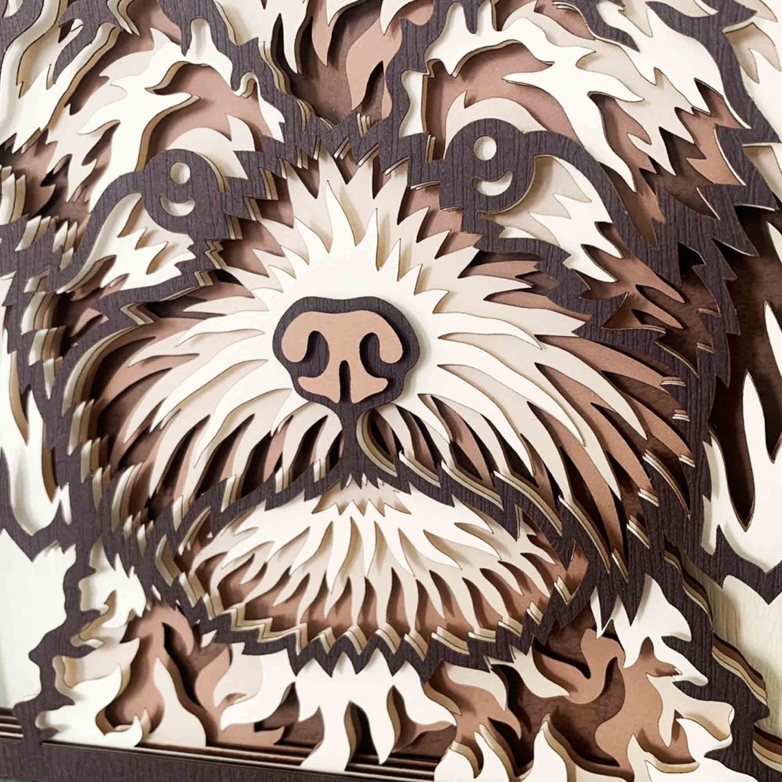 Cavapoo 3D Layered SVG: Laser Cut Dog Wall Art (digital Download) - Etsy