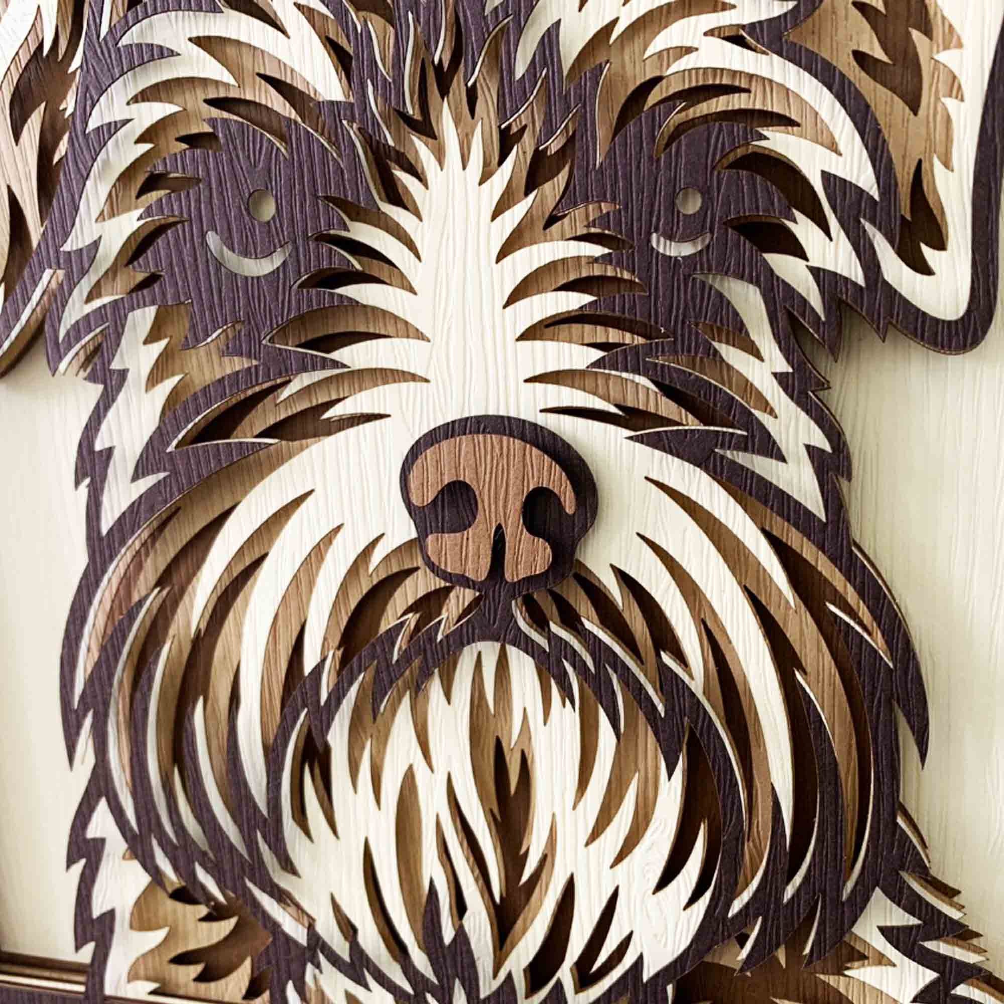 Schnauzer 3D Layered SVG: Laser Cut Dog Wall Art (digital Download) - Etsy