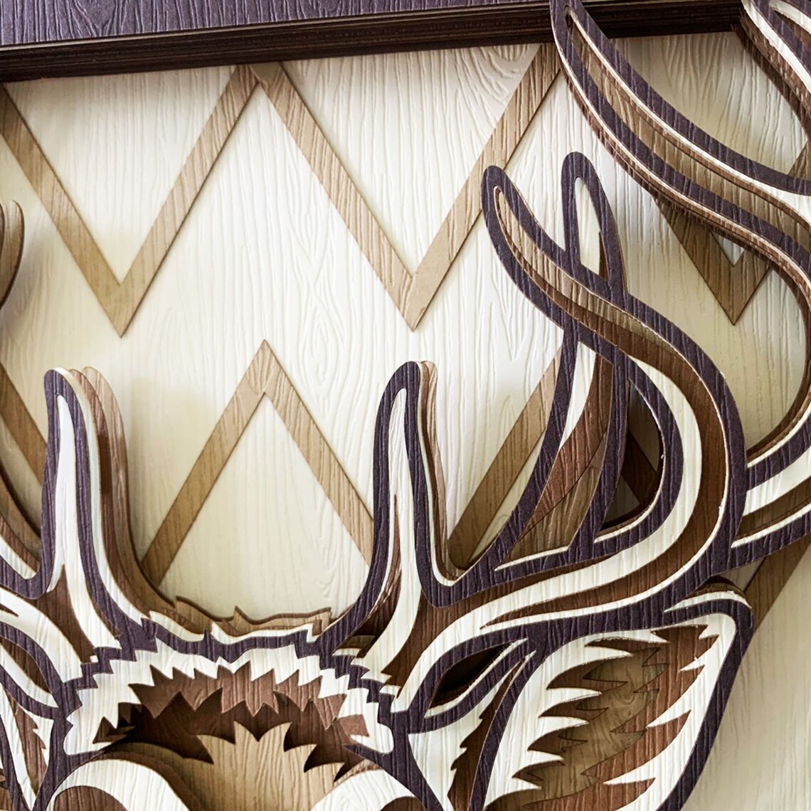 Stag 3D Laser Cut SVG/ Mountain Deer SVG for Wood/ 3D Stag - Etsy Canada