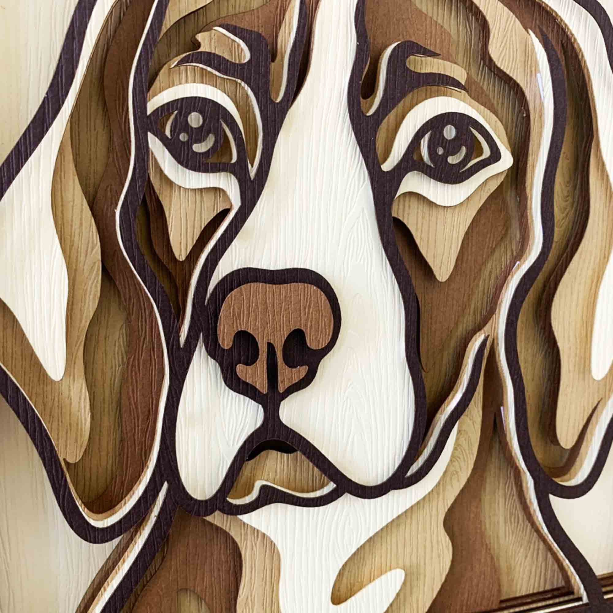 Beagle 3D Laser Cut SVG/ Beagle Dog SVG for Wood/ 3D Dog - Etsy Australia