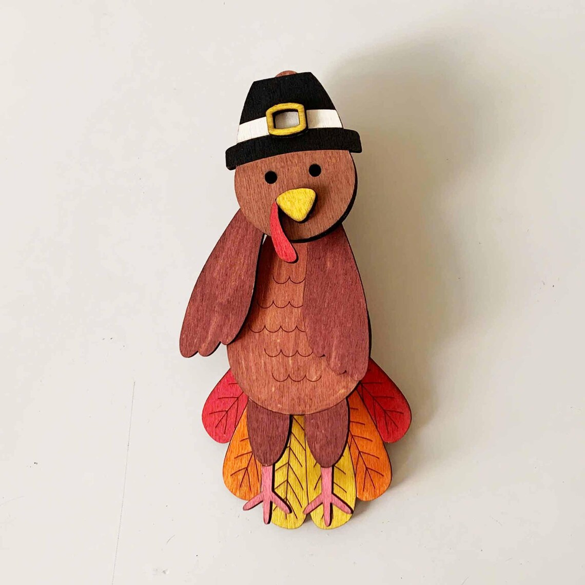 3D Funny Wiggly Turkey Laser Cut File: Thanksgiving Wood Decoration (digital Download) - Etsy