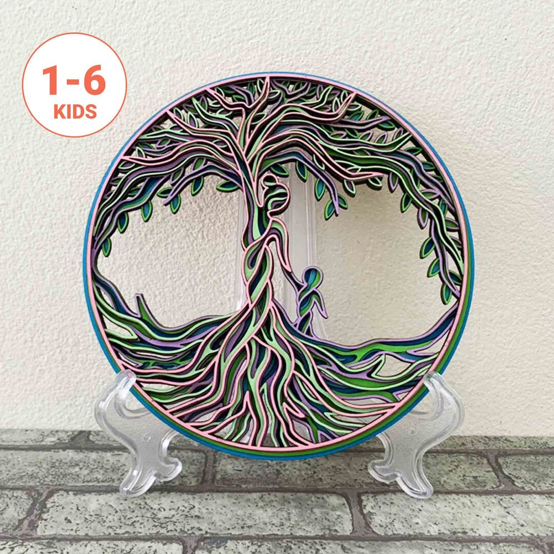Mother Tree of Life 3D SVG Bundle/ Mother's Day Laser Cut File/ Layer ...