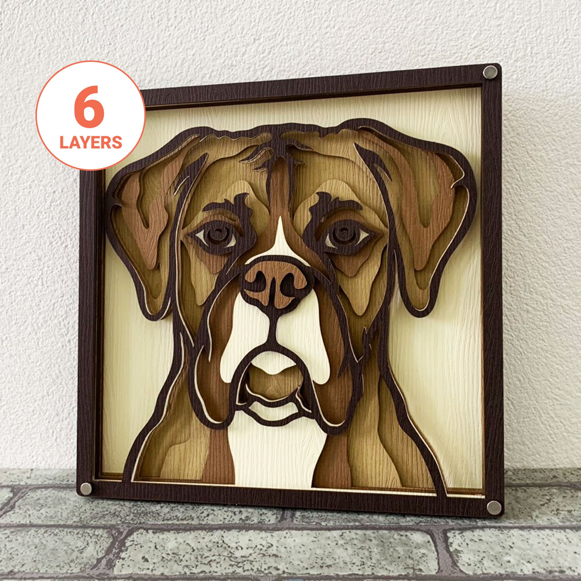 Boxer Dog 3D Laser Cut SVG/ 3D Boxer SVG for Wood/ 3D Dog - Etsy Canada