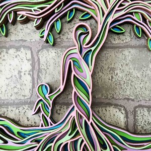 Father Tree of Life 3D SVG Bundle/ Father's Day Laser Cut File/ Layer ...