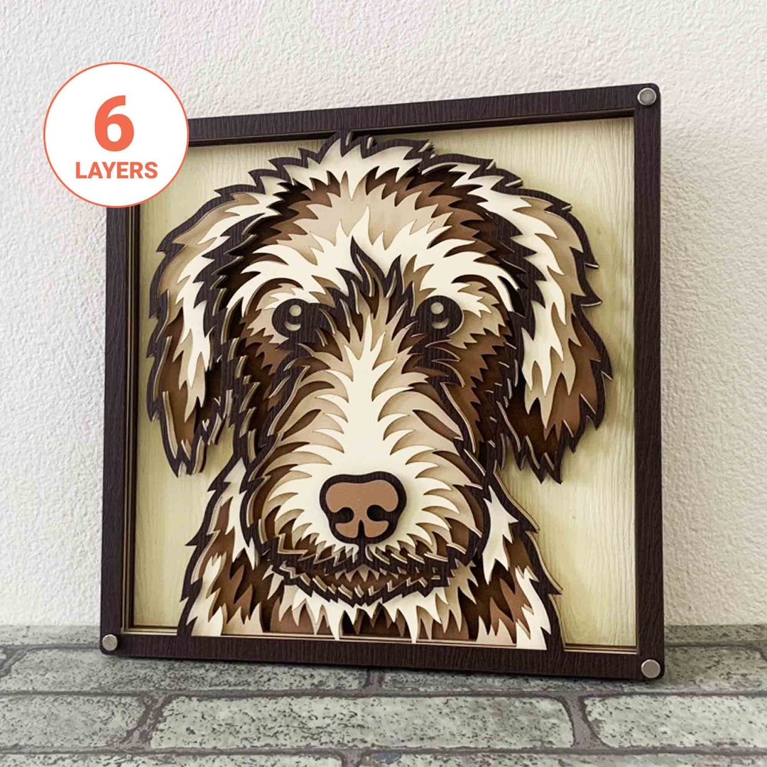 Bedlington Whippet 3D Laser Cut SVG/ Dog Mandala SVG for Wood/ 3D ...