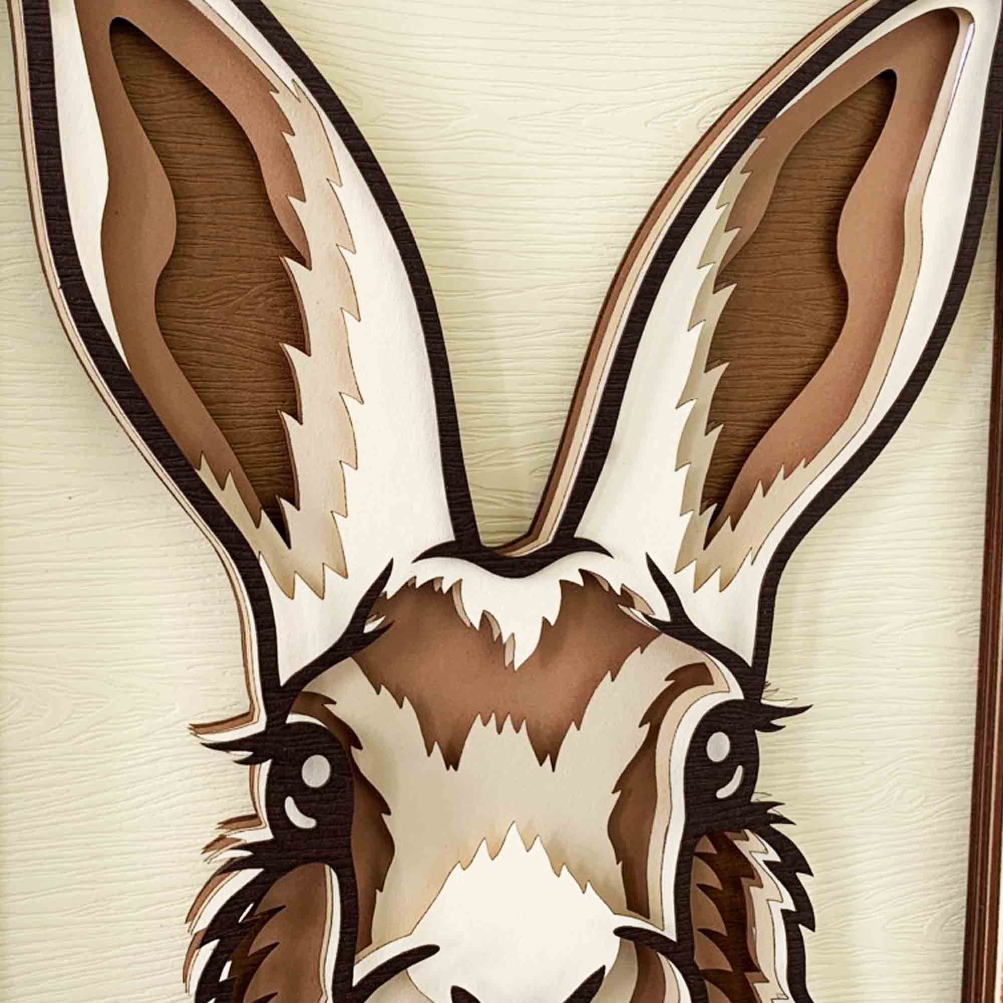 Rabbit 3D Laser Cut SVG/ Rabbit SVG for Wood/ 3D Animal - Etsy UK