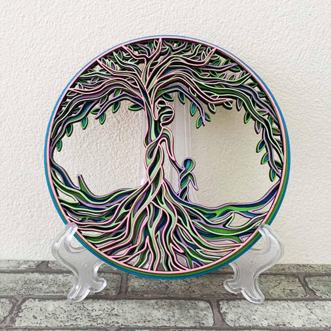 Mother Tree of Life 3D Layered SVG Bundle: Laser Cut Wood Gift (digital ...