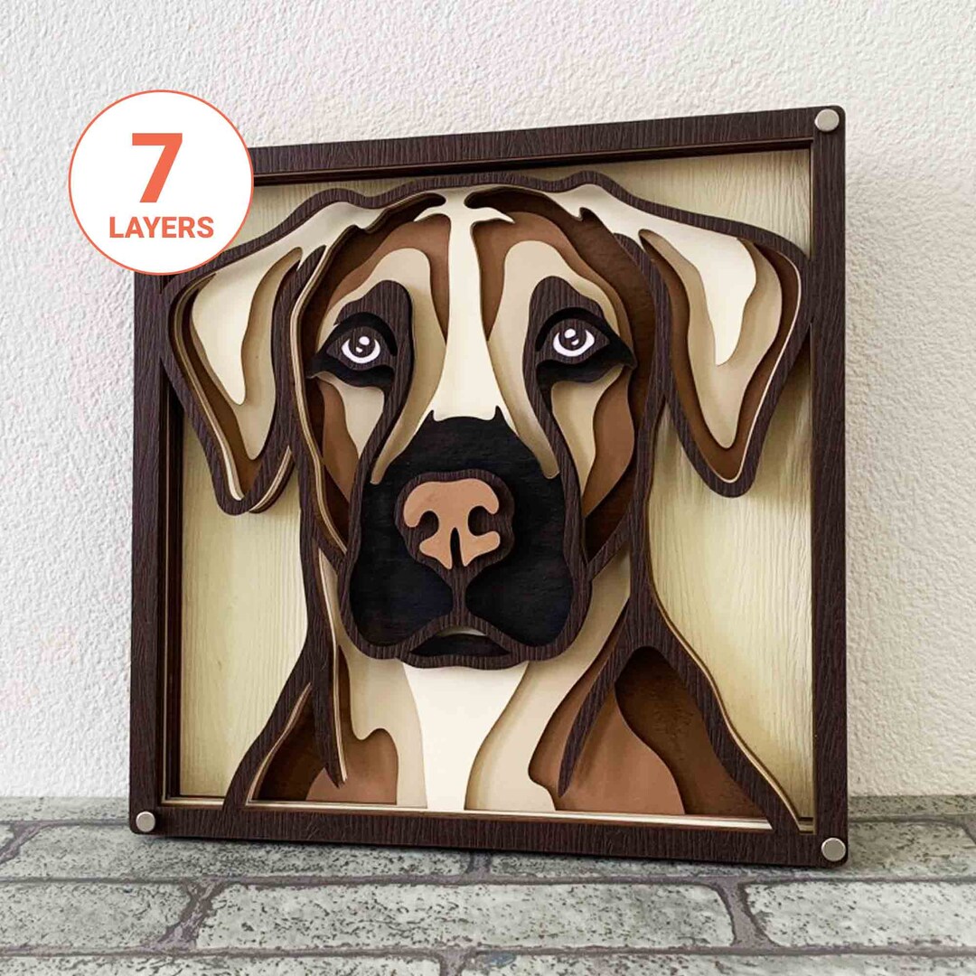 Buy Black Mouth Cur 3D Laser Cut SVG/ 3D Dog Layer SVG for Wood/ 3D Dog ...