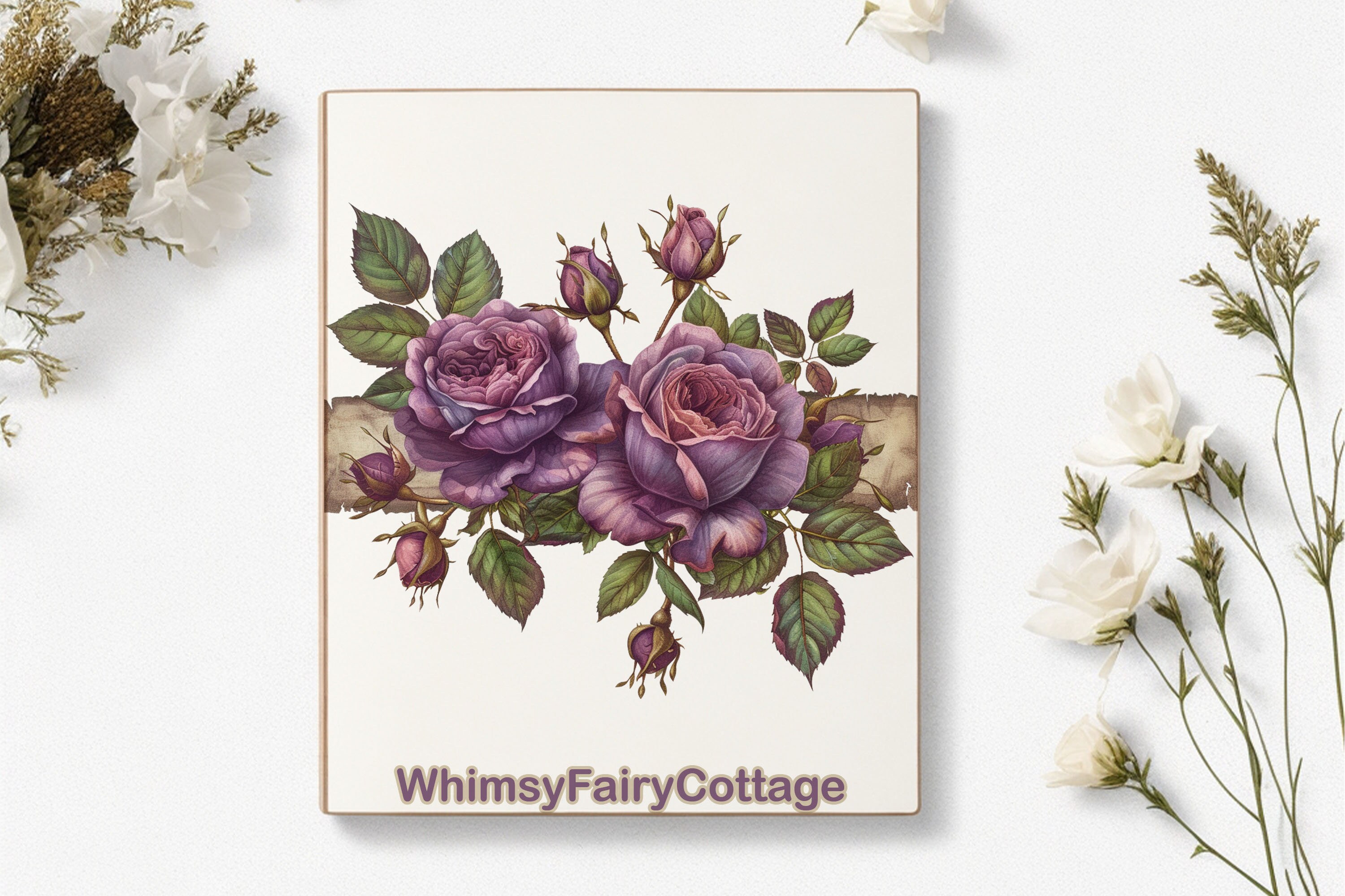 Dull Purple Rose Borders and Frames Clipart, Rose Border PNG ...