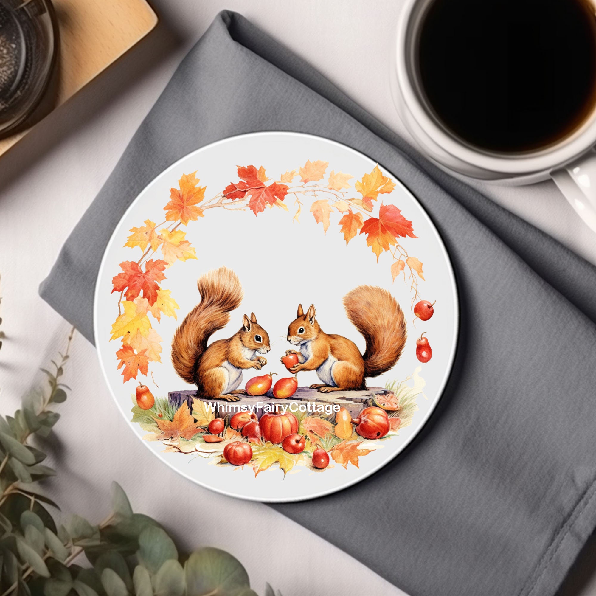 Squirrels Clipart PNG Transparent, Squirrels Gathering Acorns and Food ...
