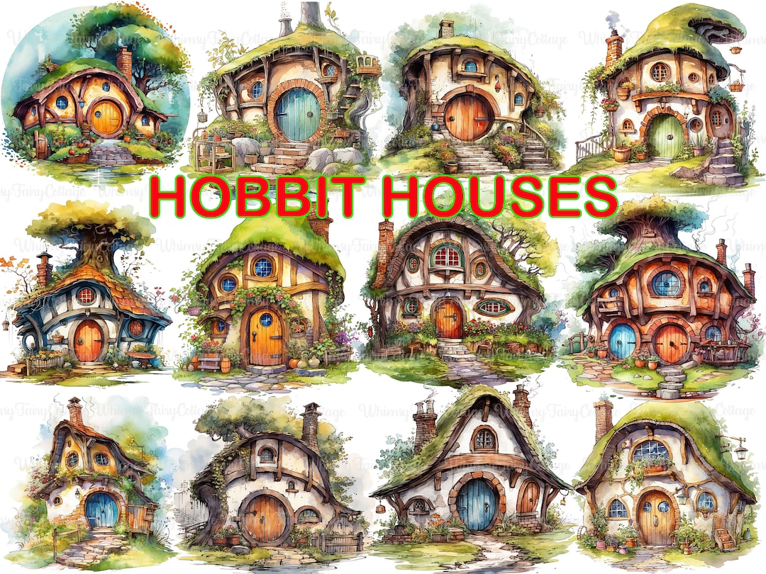 Hobbit House Clipart PNG Transparent, Storybook Cottages PNG, Fantasy ...