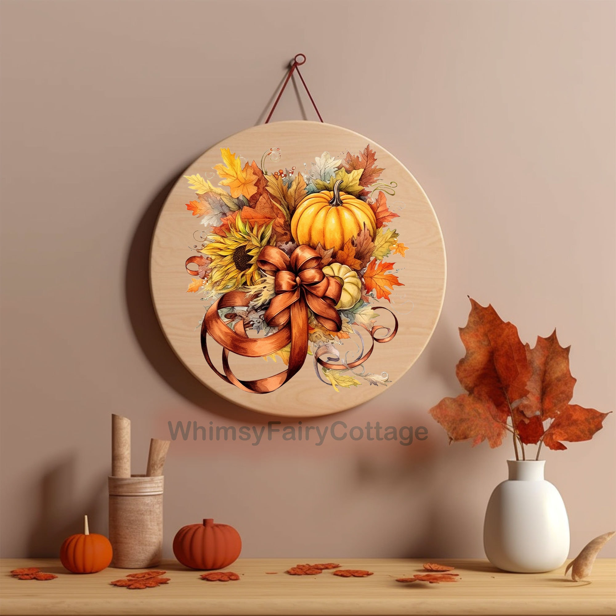 Fall Ribbon Clipart PNG Transparent, Autumn Bow Ribbon Border Banner ...