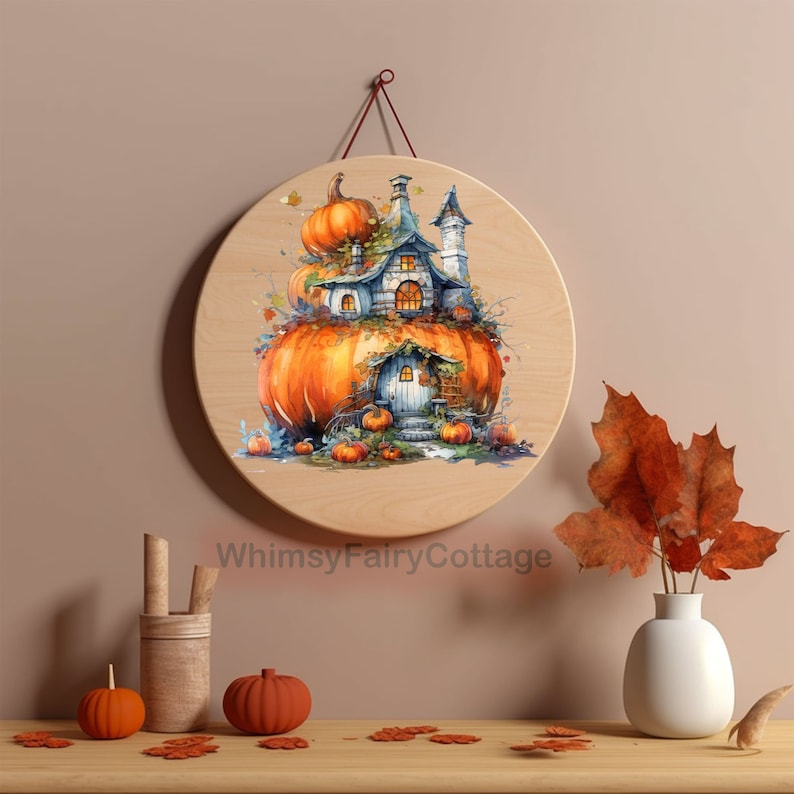 Fairy Pumpkin House Clipart PNG Transparent, Fairy Cottages Digital ...