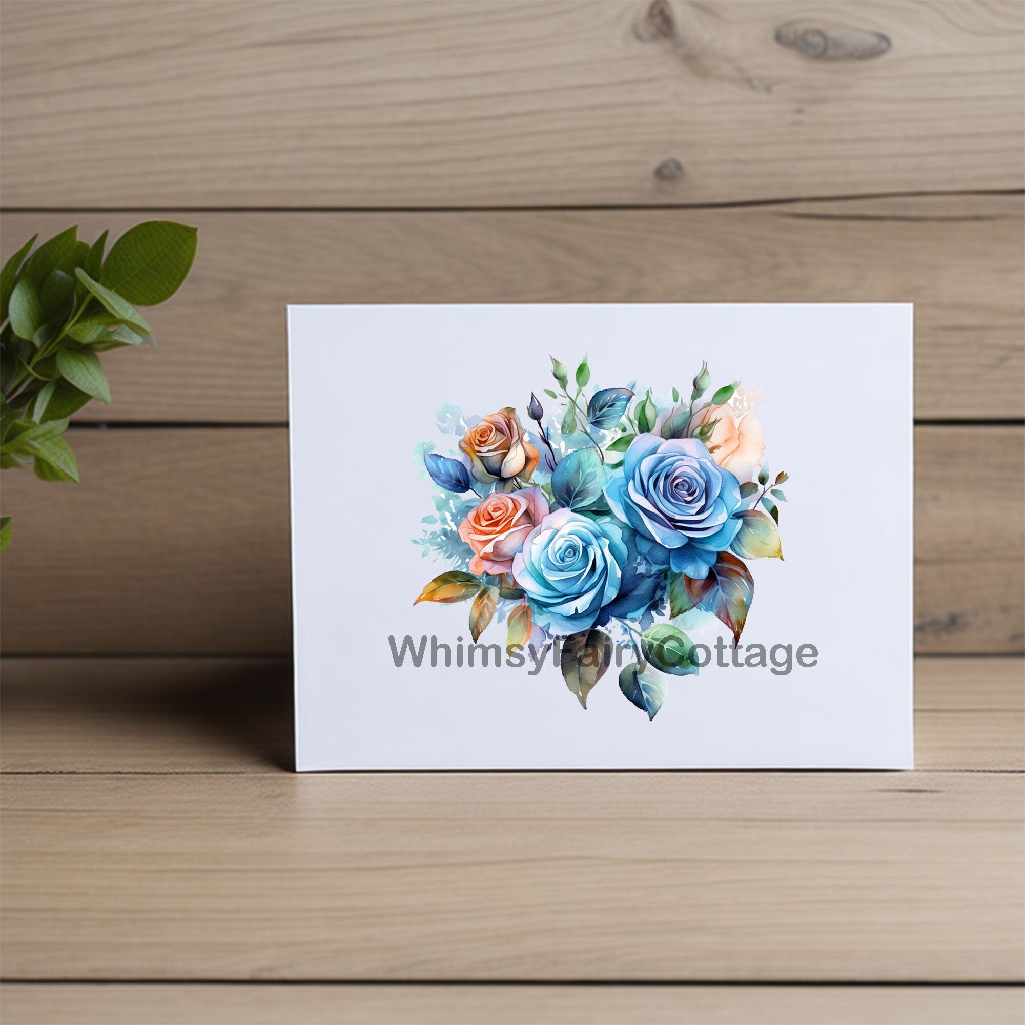 Turquoise and Mint Rose Clipart PNG Transparent, Rose Bouquets Digital ...