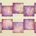 Purple Pink Acid-wash Texture Digital Papers, Grunge Texture Floral ...
