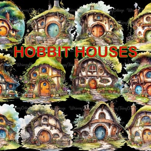 Hobbit House Clipart PNG Transparent, Storybook Cottages PNG, Fantasy ...