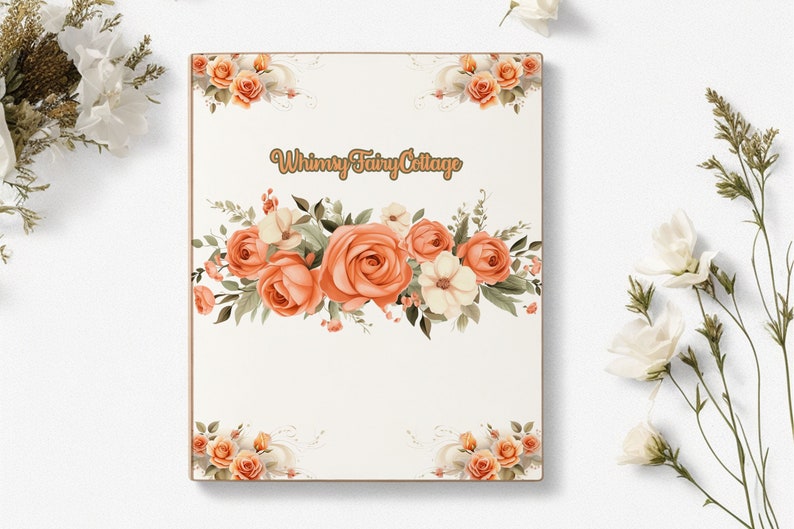 Peach Rose Borders PNG Clipart, Peach Flowers Border Banner Digital ...