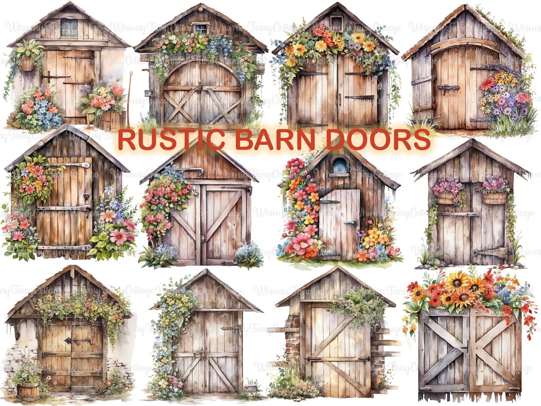 Rustic Barn Door PNG Transparent Clipart, Distressed Barn Doors PNG ...