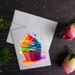 4 Rainbow Cupcakes Clipart, Birthday Cupcake, Party Cupcakes Clipart ...