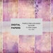 Purple Pink Acid-wash Texture Digital Papers, Grunge Texture Floral ...
