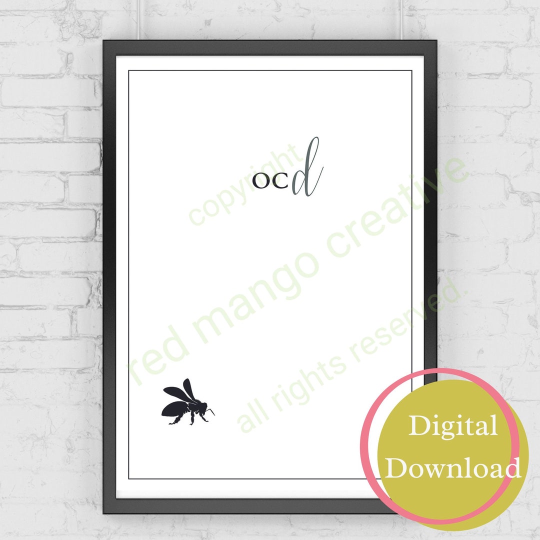 Quotes About Life, What is Ocd, Neurodivergent, Printable Wall Art ...
