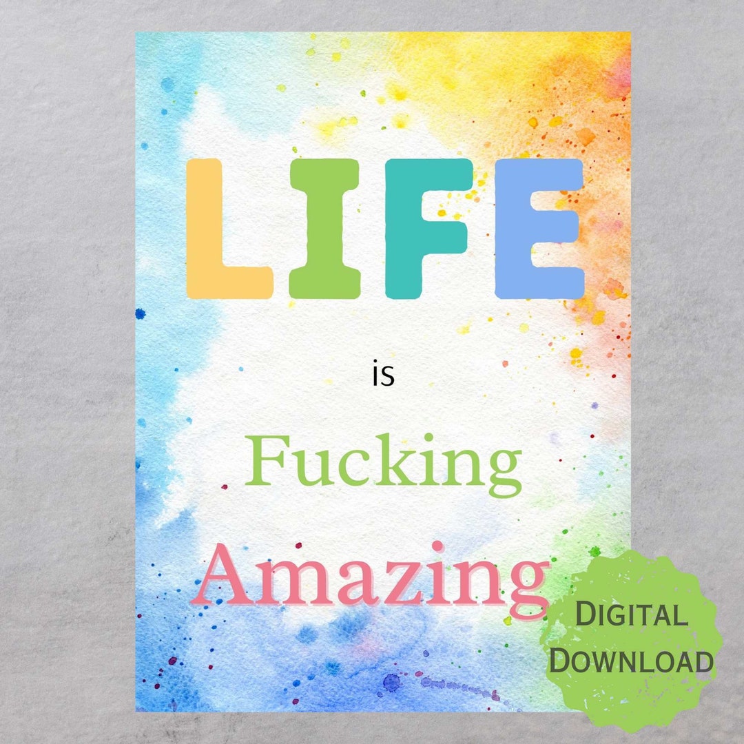 Printable Quote, Motivational Quotes Printable, Life is Amazing, Find ...