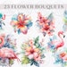 Watercolor Tropical Flowers & Frames Clipart -28 Png,transparent ...