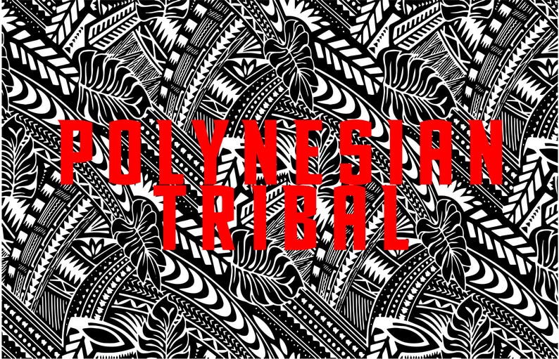 Polynesian Tribal Leaf Pattern SVG for Cricket and Other DIY Projects - Etsy