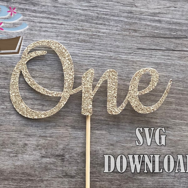 One Cake Topper - Etsy