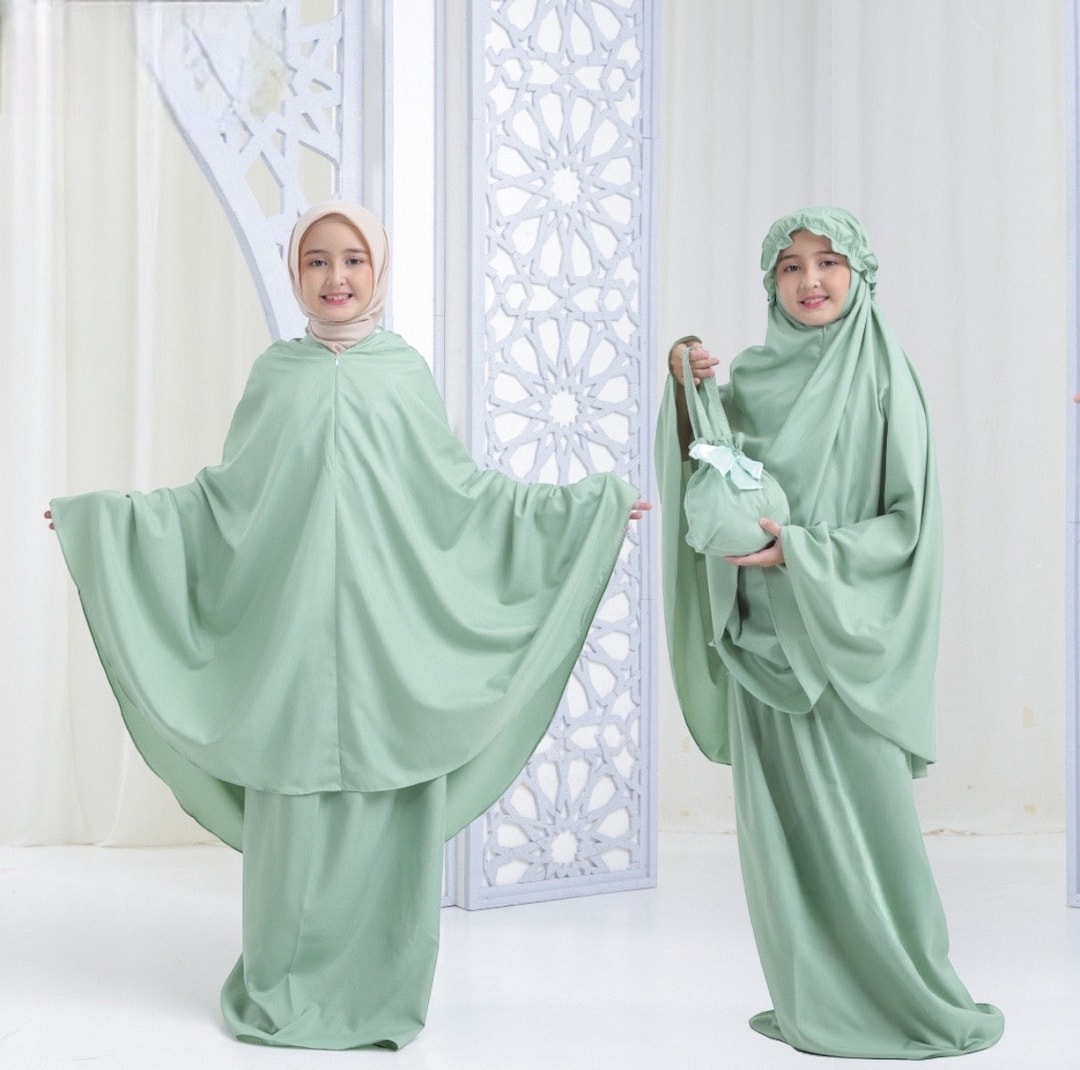 Girl Prayer Clothes / Girls Prayer Essentials/ Girls Hijab / Muslim ...