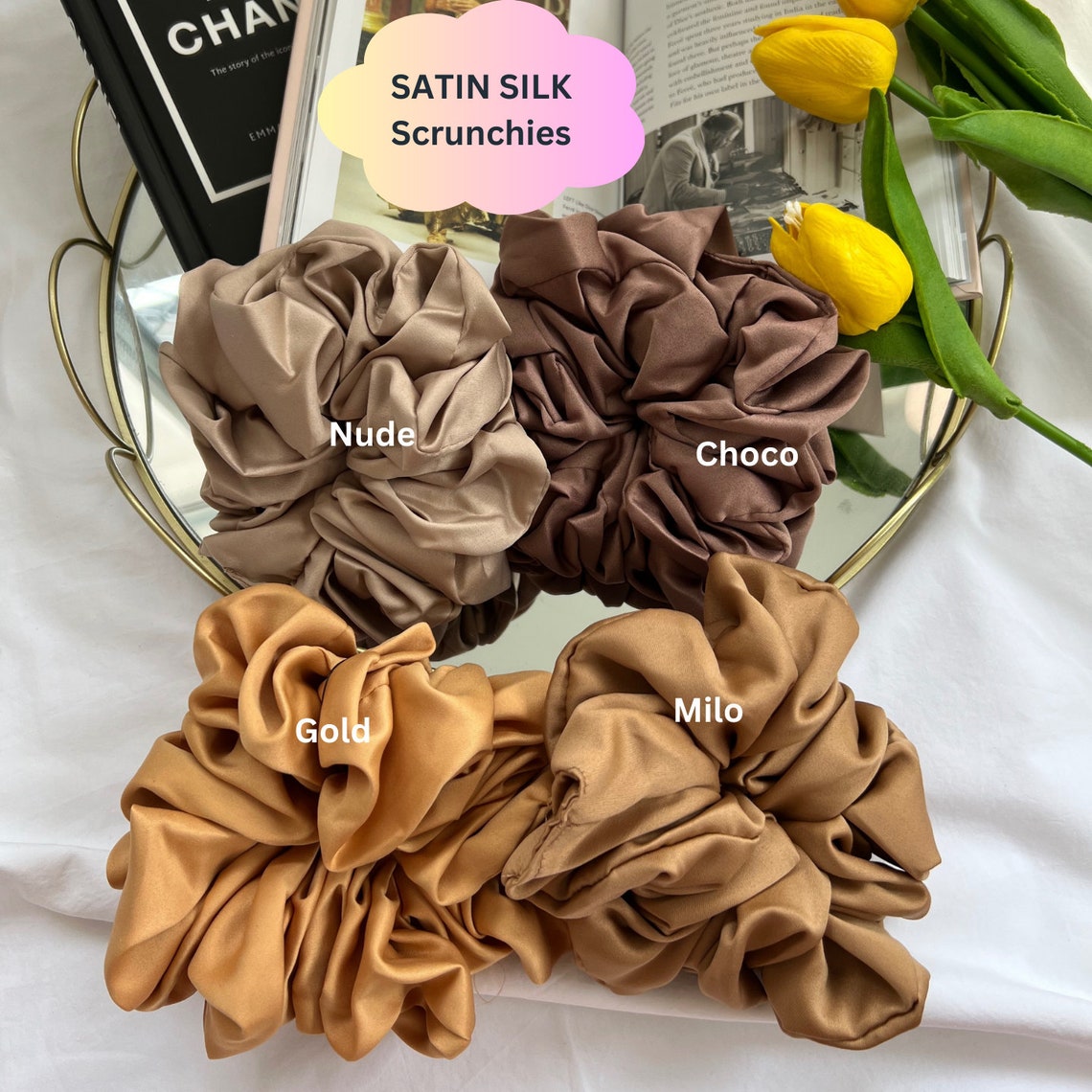 Scrunchies Volumizer Hijab Bun Satin Silky - Hijab Online Australia ...