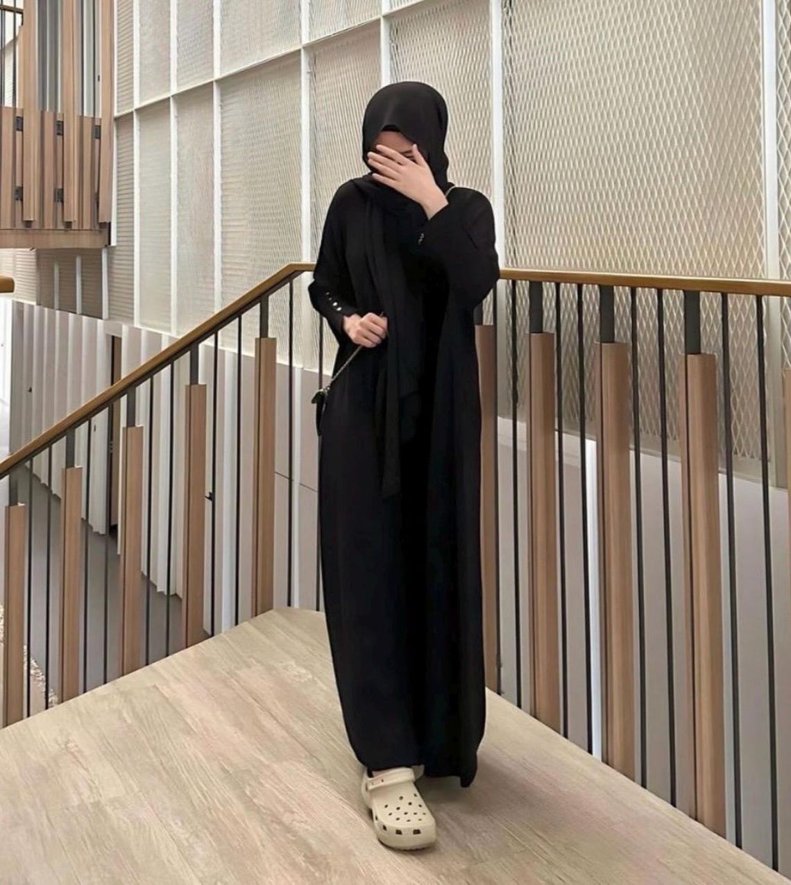 Alana Knit Batwing Abaya - Etsy